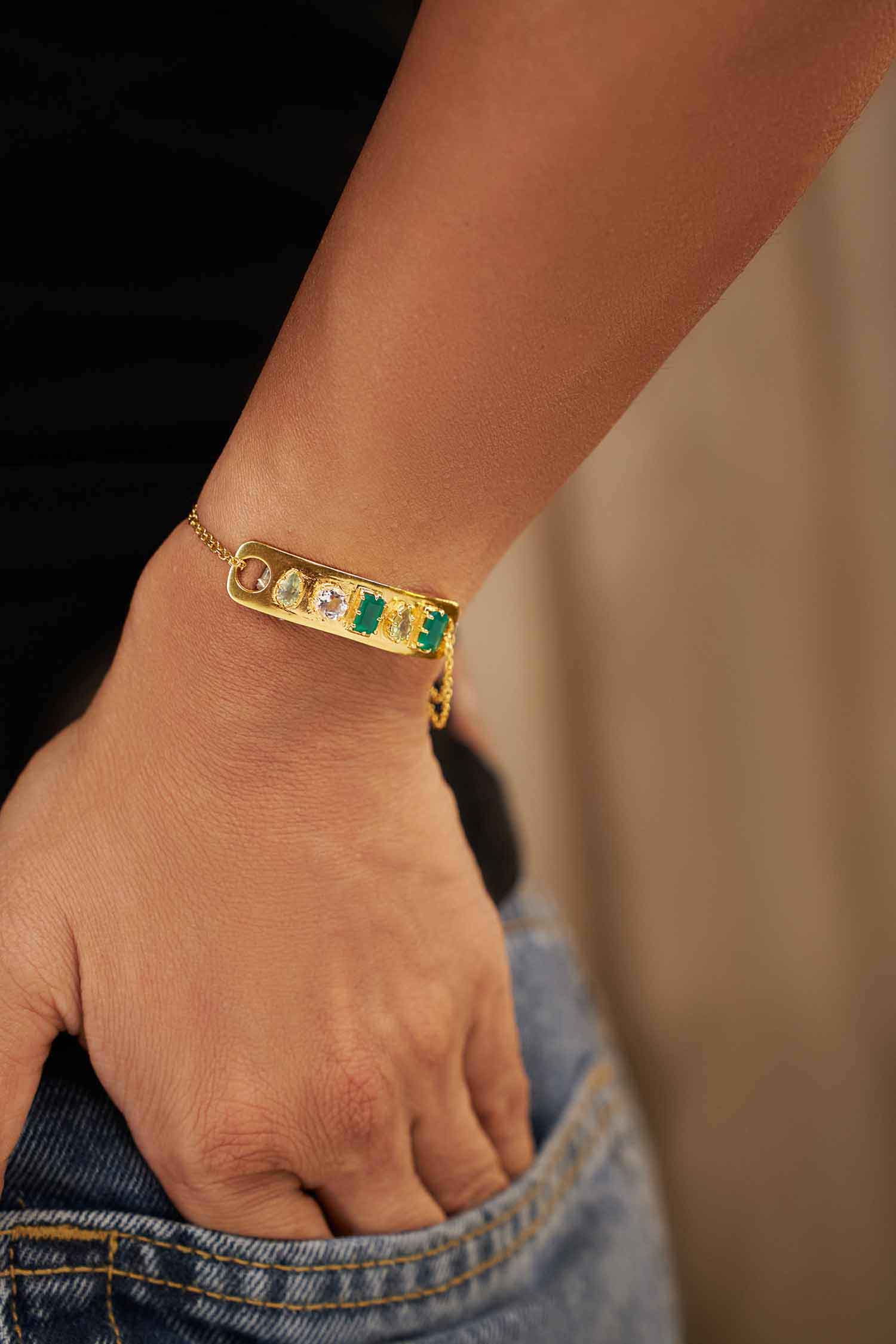 Cleopatra Bracelet – Polki & Peridot Store